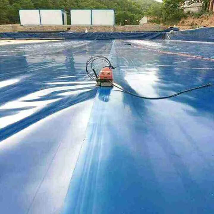 Blue Pond Liner For Swimming Pools And Water Reservoir