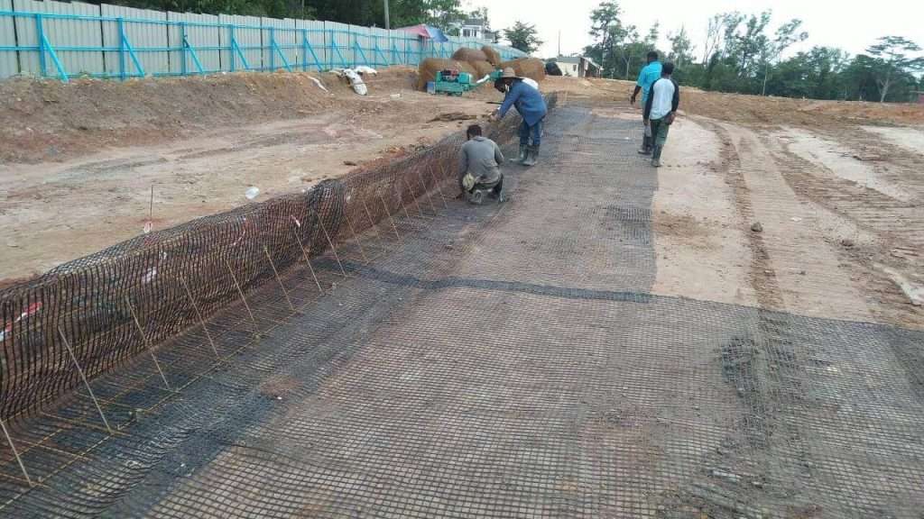 PET Geogrid For Retaining Walls Complete Design Of Malaysia Project